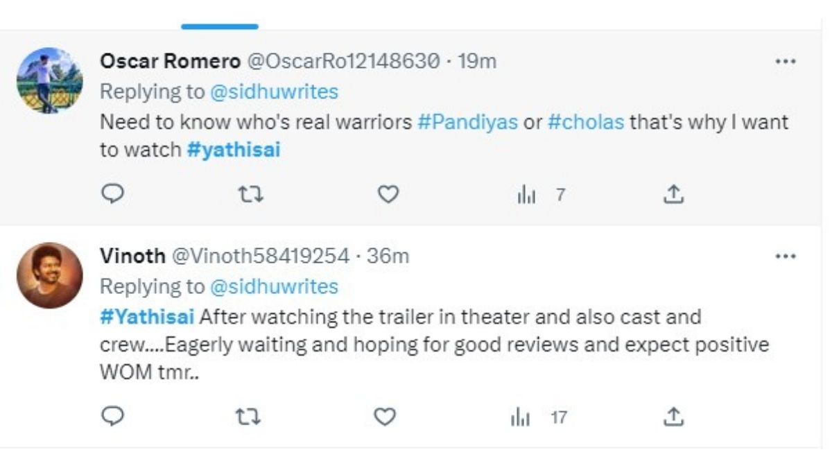 Yathisai Twitter Review: The Historical Film About Pandiyas Gain More ...