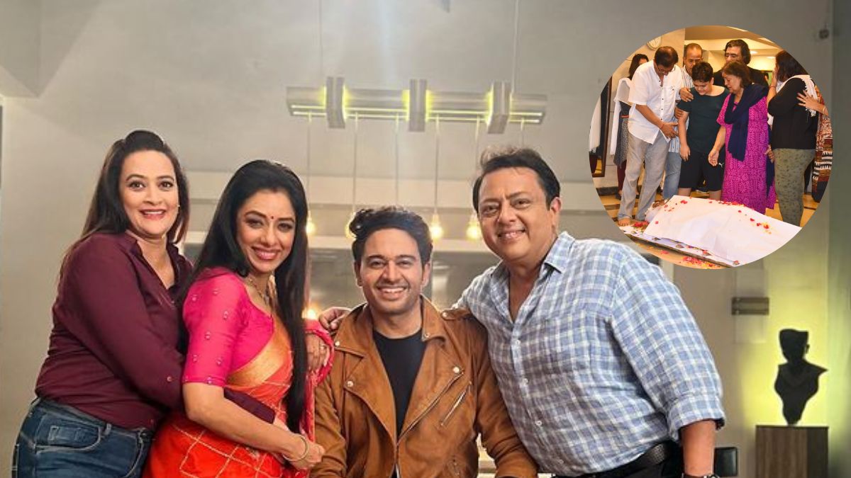 Nitesh Pandey Son Cries At Anupamaa Actor Funeral Wife Breaks Down ...