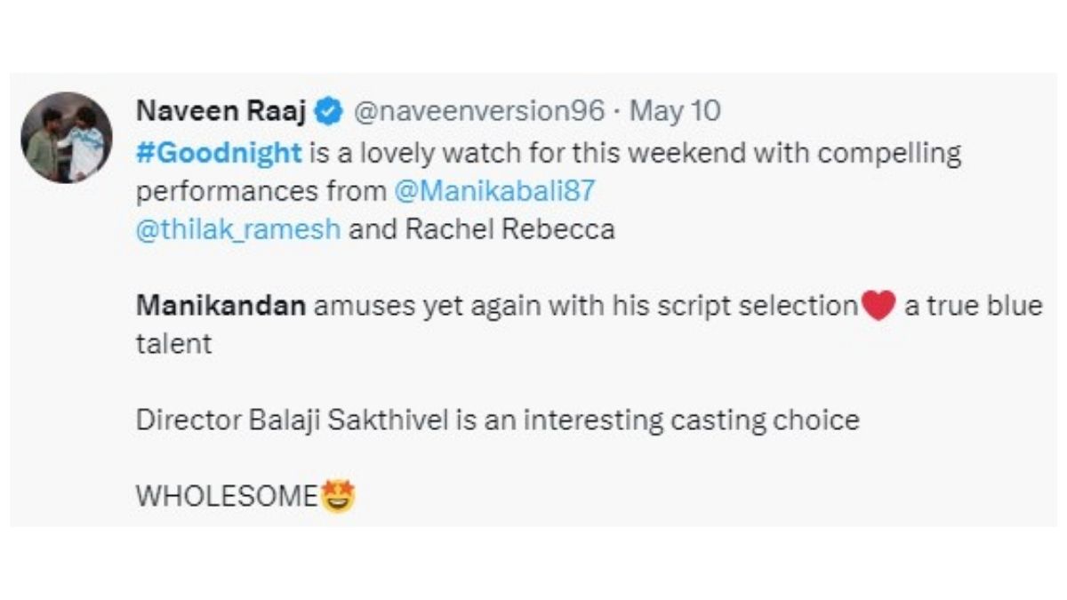 Good Night Twitter Review | Good Night Movie Review | Good Night First ...