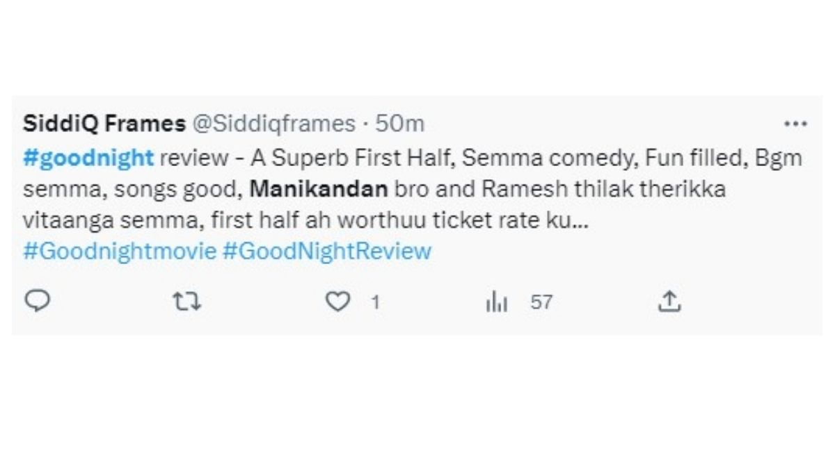 Good Night Twitter Review | Good Night Movie Review | Good Night First ...