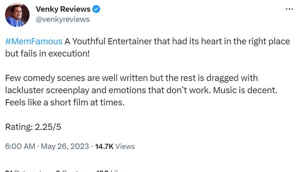 Mem Famous Review | Mem Famous Twitter Review: Here's A Look At Tweets ...