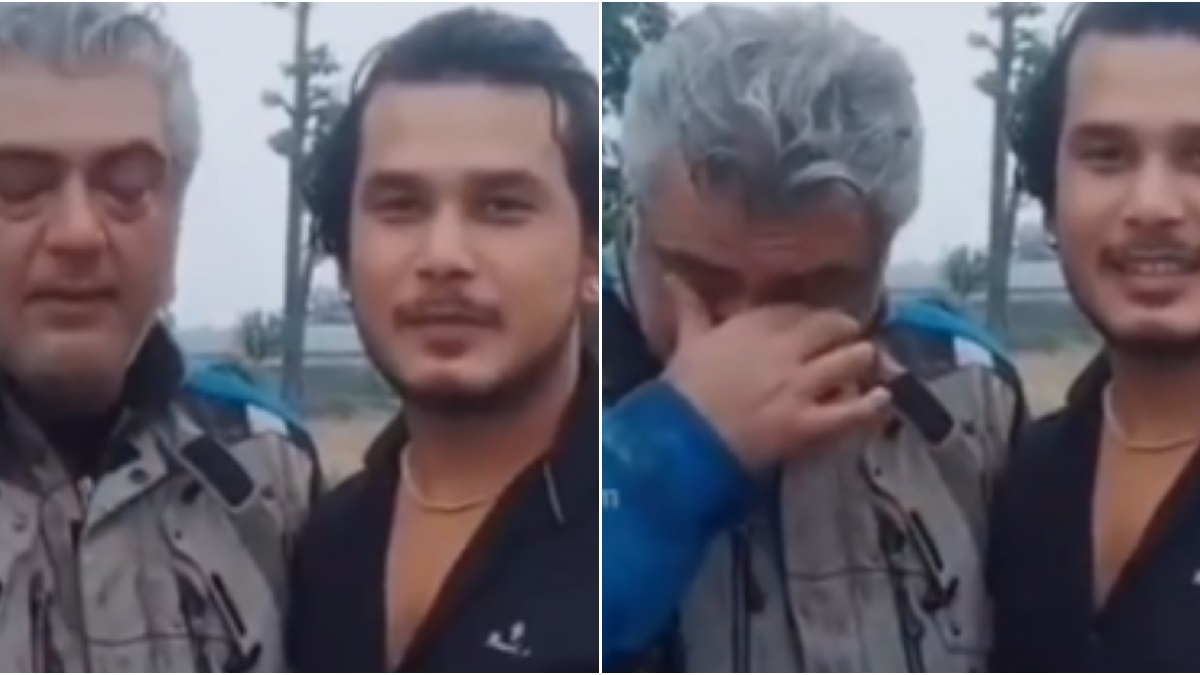 Ajith Kumar Cried His Heart Out While Meeting A Fan? Viral Video ...