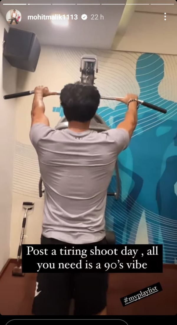 TV Star Mohit Malik Finds Refreshing Respite In '90s Vibe During Tiring Shoot Day - Filmibeat