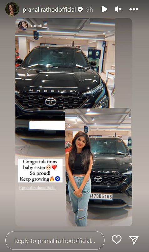 Pranali Rathod New Car Price Tata Harrier Pic Yeh Rishta Kya Kehlata ...