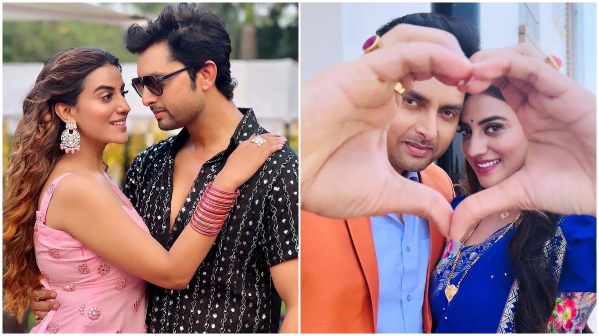 Exclusive Vikrant Singh Rajpoot Praises Akshara Singh As She Sings Song Praising His Physique ...