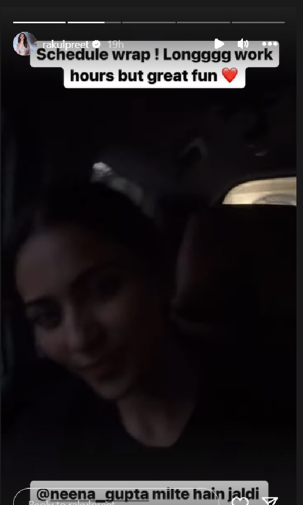 “Schedule Wrap! Long Work Hours But Great Fun” Announces Rakul Preet As She Finishes Shoot With ...