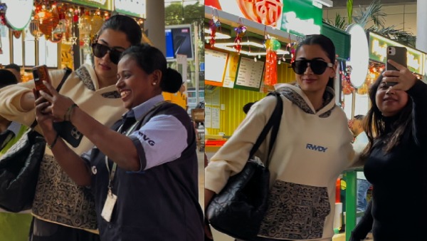 Rashmika Mandanna Spotted Wearing Vijay Deverakonda's Yet To Release New RWDY Collection - Filmibeat