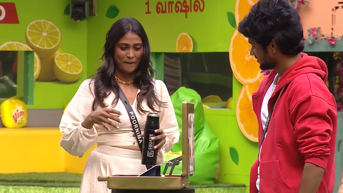 Bigg Boss Tamil 7 Poornima Ravi Lifts Cashbox 16 Lakhs Video| Bigg Boss ...