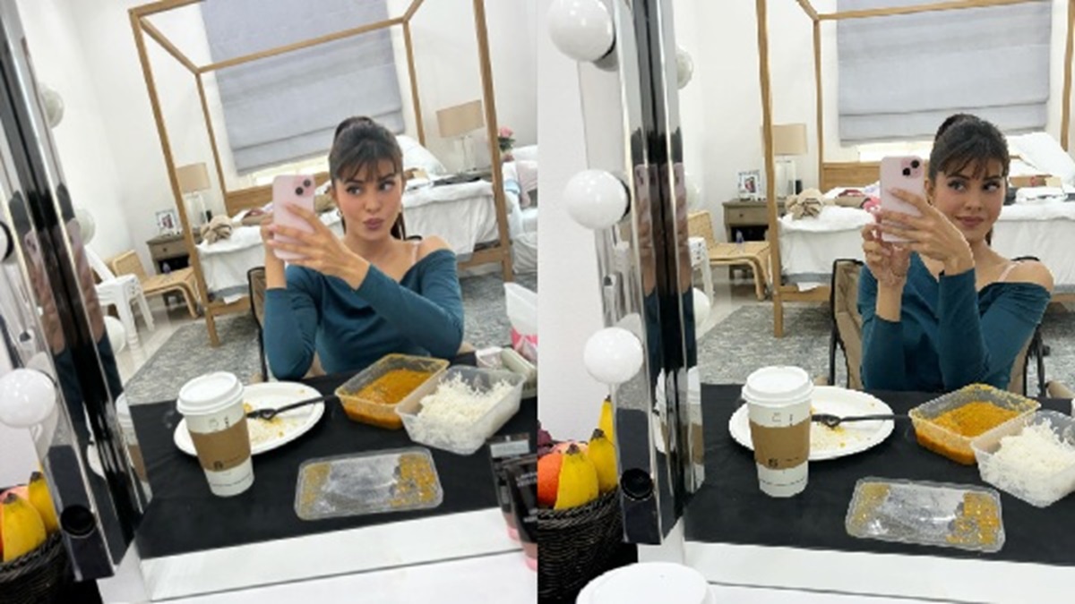 Jacqueline Fernandez Enjoys Wholesome Meal- Dal, Chawal & Starbucks, Shares Mirror Selfie ...