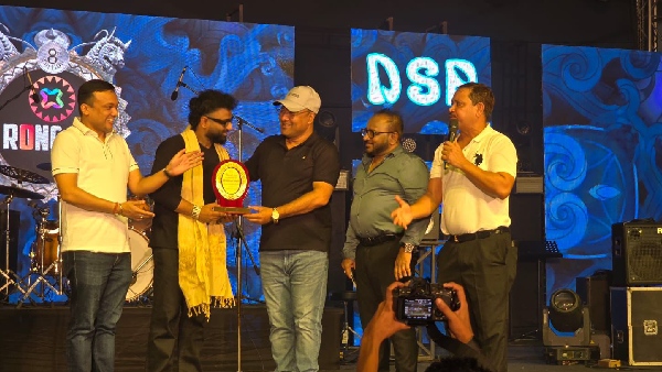 Assam Govt Felicitates Pushpa 2 Music Director Rockstar DSP At Rongali ...