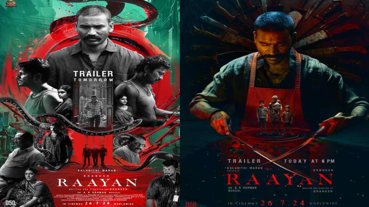 Raayan Trailer Release Time: Dhanush Multi-starrer Directorial Glimpse ...