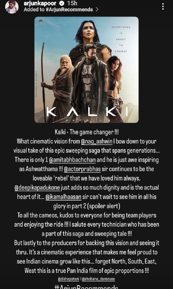 Kalki 2898 AD: Varun Dhawan And Arjun Kapoor Heap Praises On The Sci-fi ...