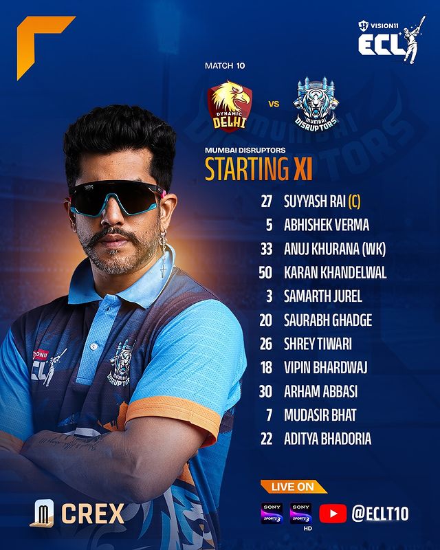 ECL 2024 LIVE Score Updates: Munawar Faruqui (Mumbai Disruptors) Vs ...