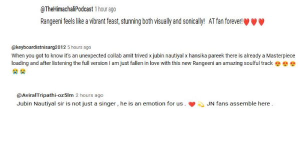 Amit Trivedi Launches 'Rangeeni': A Captivating Collaboration With Jubin Nautiyal And Hansika ...