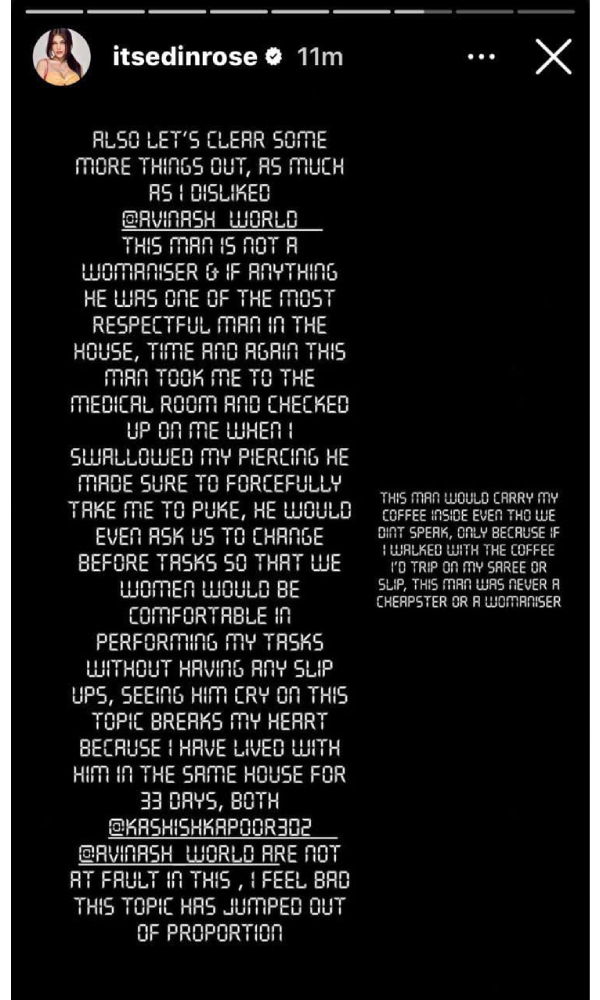 Bigg Boss 18 | Edin Rose Backs Kashish Kapoor After Weekend Ka Vaar ...