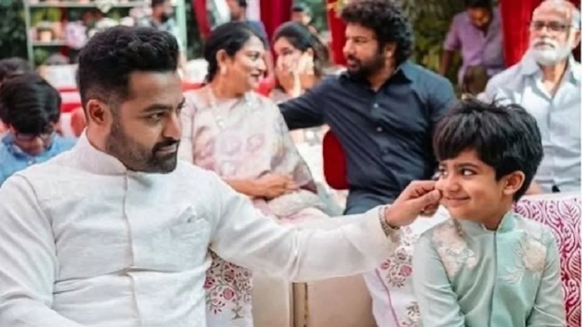 Man of Masses NTR Jr. and son Bhargav Ram’s adorable picture goes viral - Filmibeat