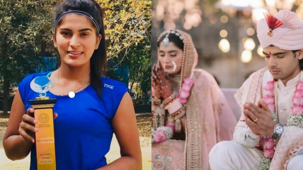 Neeraj Chopra Wife Name, Photo: Who Is Himani Mor? All About Neeraj ...