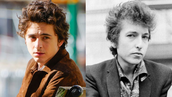 A Look at Best Actor SAG Winner Timothée Chalamet’s Striking Transformation into Bob Dylan for A ...