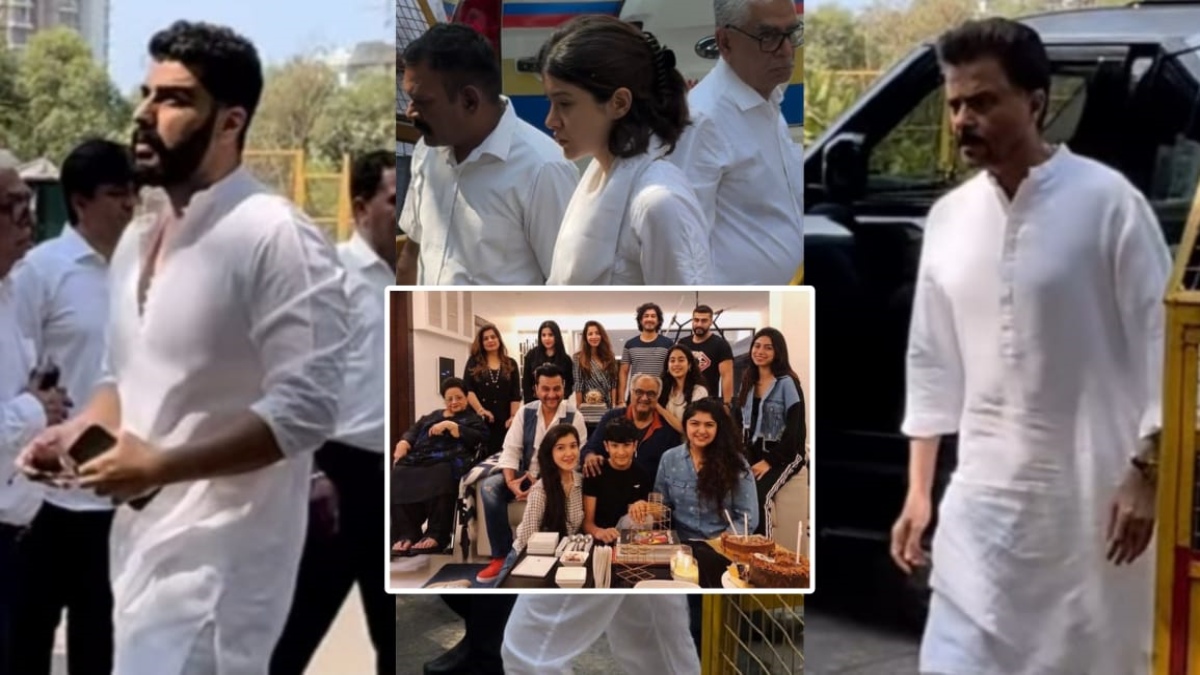 Nirmal Kapoor Funeral Updates: Arjun Kapoor, Shanaya Kapoor, Anil ...