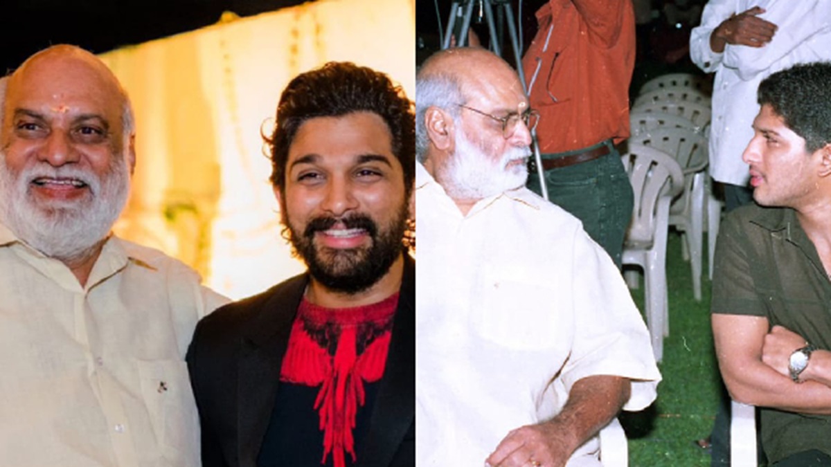 Allu Arjun placed a photograph of his first director Raghavendra Rao ...