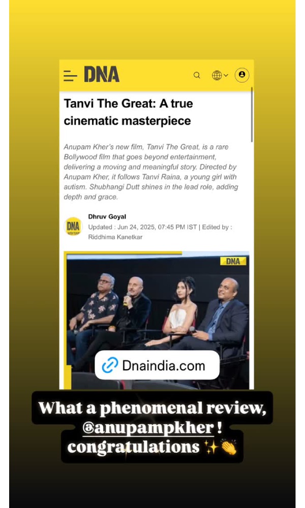 Tanvi The Great First Reactions: Anupam Kher’s Directorial is a Meaningful Story We Need In ...