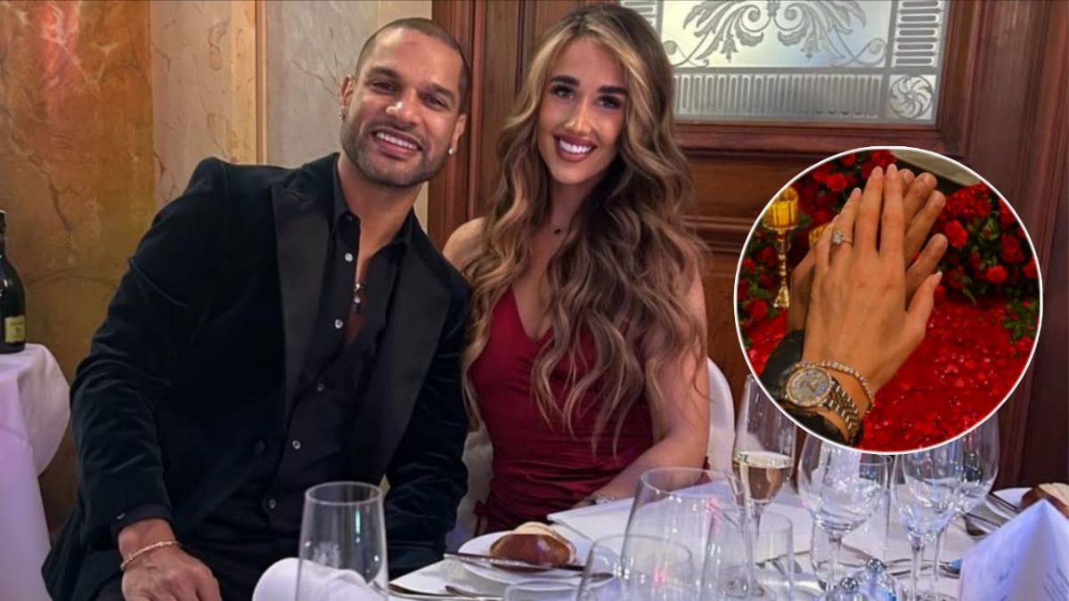 Shikhar Dhawan Sophie Shine Engagement Photo | Shikhar Dhawan-Sophie ...