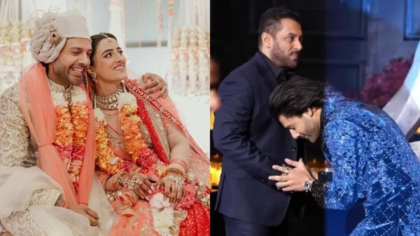 Salman Khan’s Grand Entry At Nupur Sanon and Stebin Ben’s Reception ...