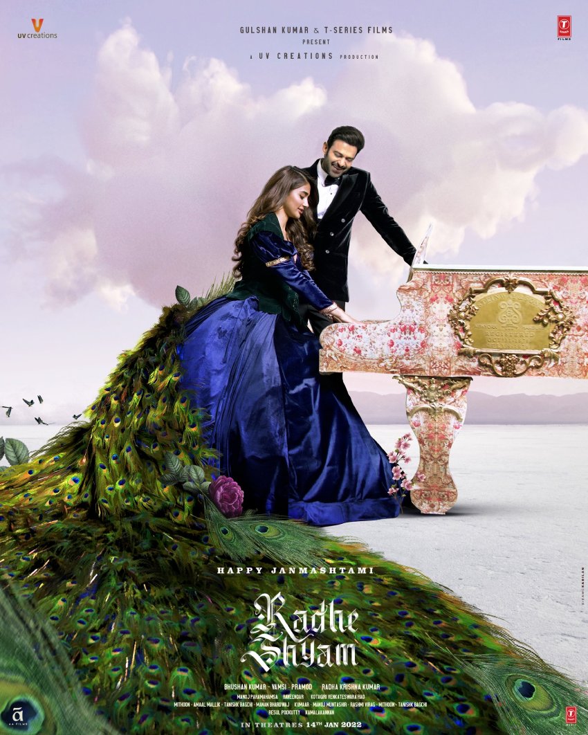 Radhe Shyam Movie Poster & Photos | Radhe Shyam Movie Location Pics ...