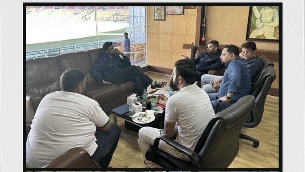 ಸುದೀಪ್, ನಂದ ಕಿಶೋರ್ ಹಾಗೂ ನಿರ್ಮಾಪಕ ಕಾರ್ತಿಕ್ ಗೌಡ ಮೀಟಿಂಗ್; ಇದೇ ಕಿಚ್ಚನ ...