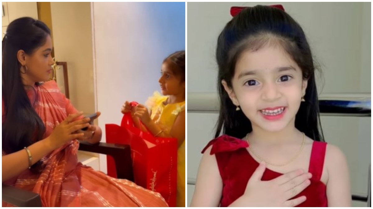 Pranvi Akshay: 'ಪಾರು'ಗೆ ಸೀರೆ ಗಿಫ್ಟ್ ಕೊಟ್ಟ ಪುಟಾಣಿ: ರೀಲ್ ಅಲ್ಲ ರಿಯಲ್ | Paaru serial fame Baby ...