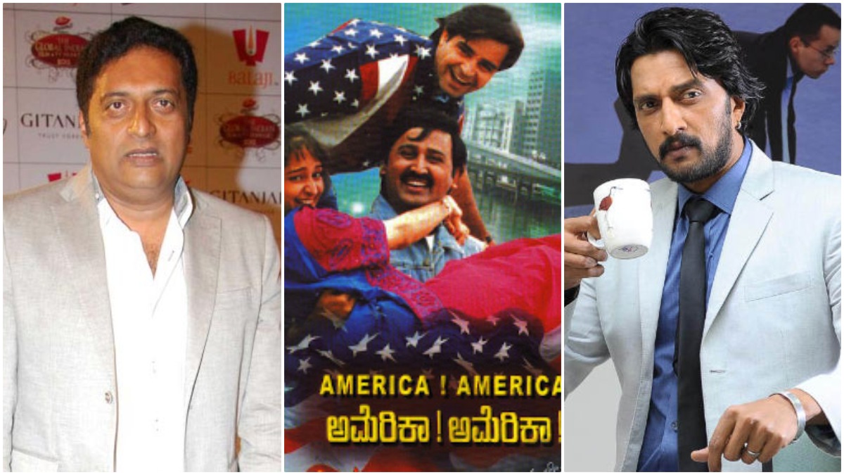 "ಆ ಅವಮಾನದಿಂದ 'ಅಮೆರಿಕಾ ಅಮೆರಿಕಾ' ಕಥೆ ಬರೆದೆ.. ಸುದೀಪ್- ಪ್ರಕಾಶ್ ರೈ ...