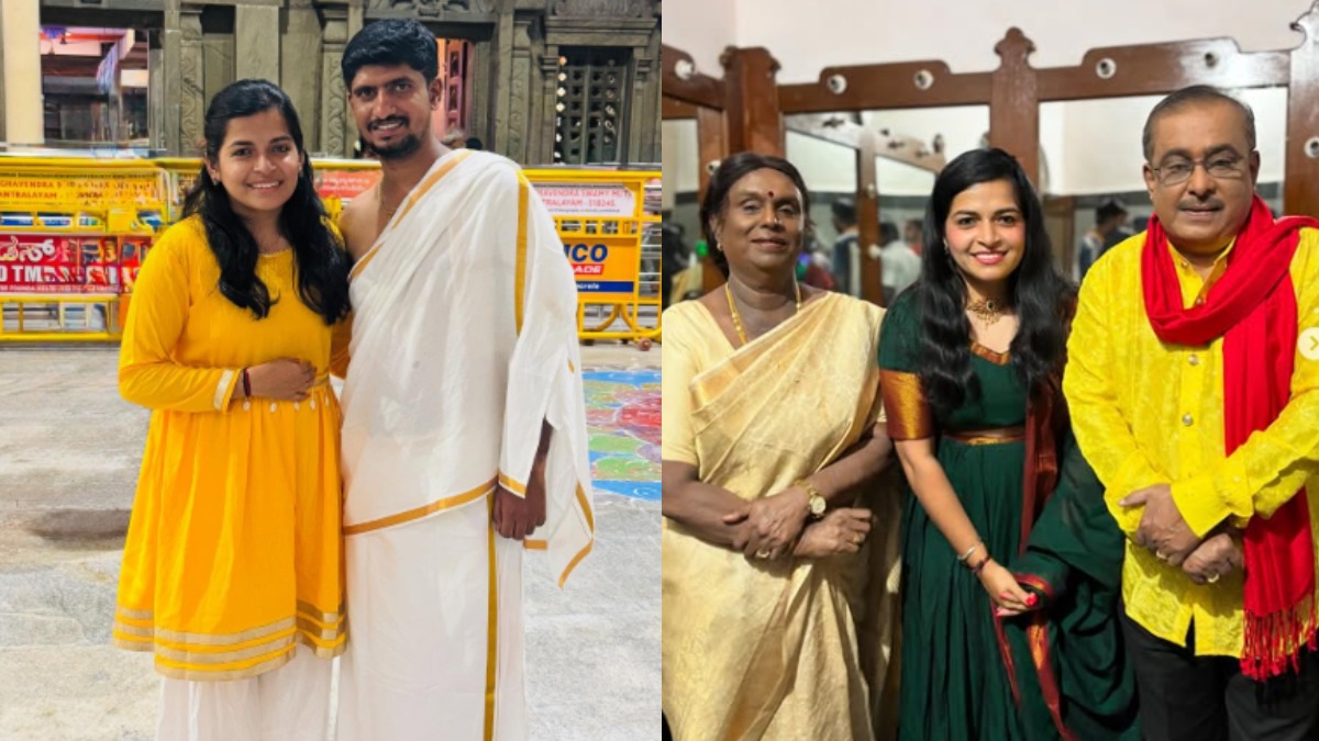 ಮದುವೆ ಬಳಿಕ ಪತಿ ಜೊತೆ ರಾಯರ ದರ್ಶನ; ಹಂಸಲೇಖ ಸಂಗೀತ ಸಂಜೆಯಲ್ಲಿ ಸರಿಗಮಪ ಗಾಯಕಿ ಪೃಥ್ವಿ ಭಟ್ | Singer Prithvi ...