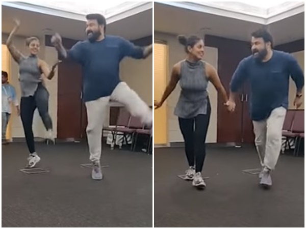 Mohanlal's dance rehearsal video out - Malayalam Filmibeat