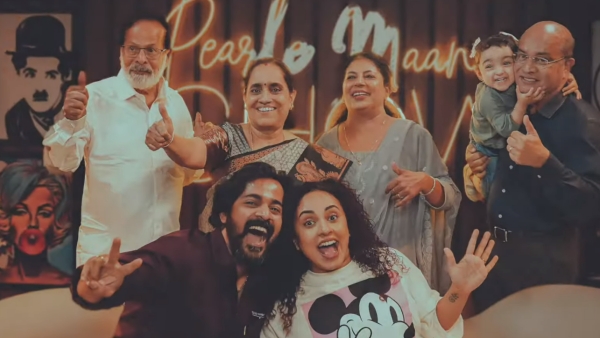 Celebrity Couple Pearle Maaney And Srinish Aravind Parents Visit Their ...