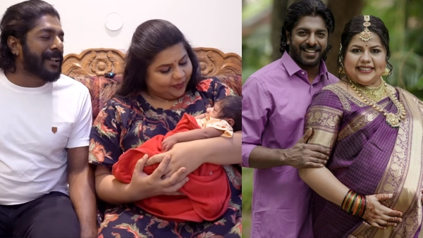 Serial Actress Sneha Sreekumar And Husband S P Sreekumar Introduced Their Son - Malayalam Filmibeat