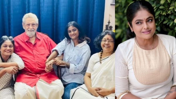Actress Manju Pillai And Daughter Meet Up With Veteran Actor Madhu ...