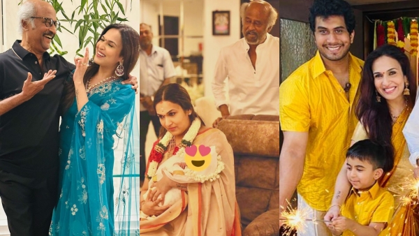 Superstar Rajinikanth Attended Daughter Soundarya's Son's Ear-Piercing ...