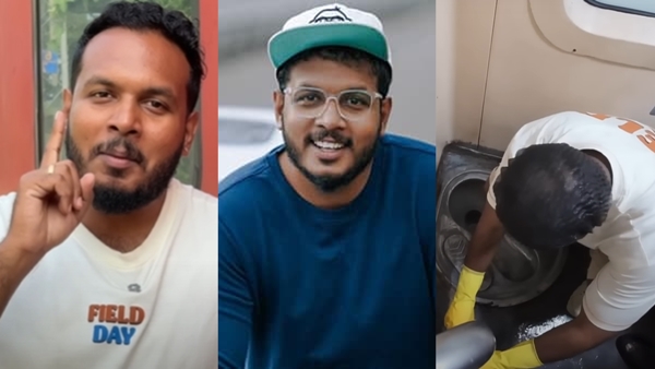 ട്രെയിനിലെ കക്കൂസ് വരെ വൃത്തിയാക്കി കാര്‍ത്തിക് സൂര്യ; ഇതിന് നിനക്കൊരു അവാര്‍ഡ് തരണമെന്ന് ...