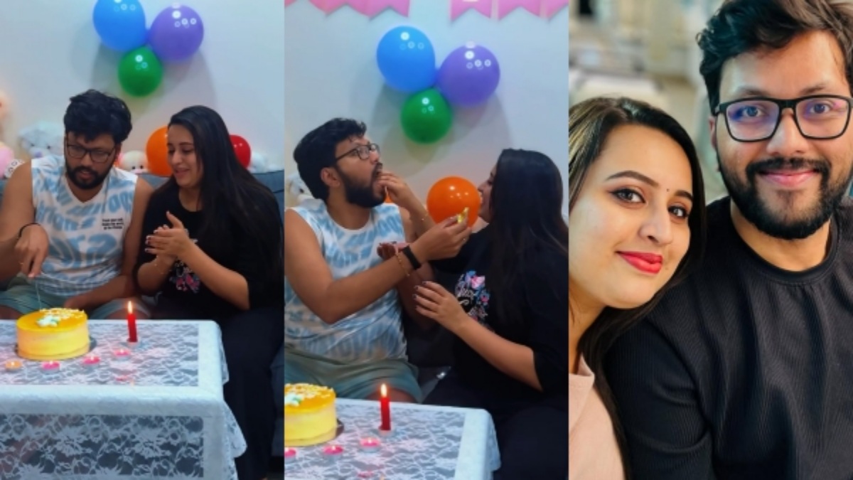 Serial Actress Aiswarya Rajeev Celebrated Her Husband Arjun Birthday In Qatar | എന്റെ ...