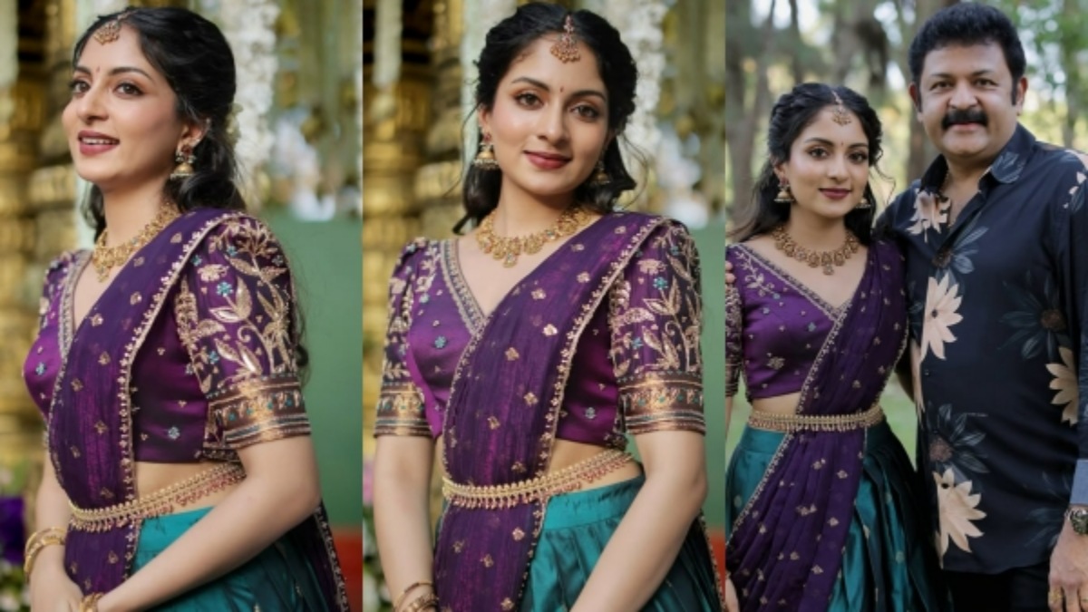 ദേവസേനയെപ്പോലെ... എന്തൊരു സുന്ദരിയാണ്; ഇഷാനിക്ക് അച്ഛന്റെ വക കോംപ്ലിമെന്റ്, ഇങ്ങനെ പറയുന്ന ...