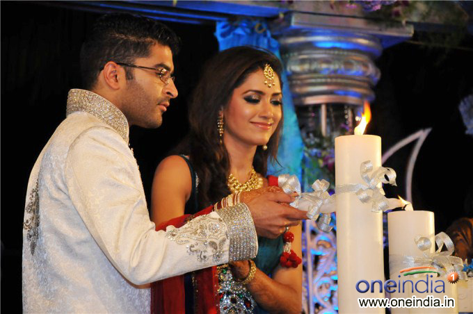 Mamta Mohandas and Pregith Wedding Reception - Filmibeat