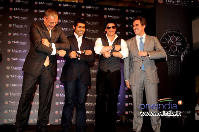 SRK Launches Tag Heuer Carrera Monaco Grand Prix Watch - Filmibeat