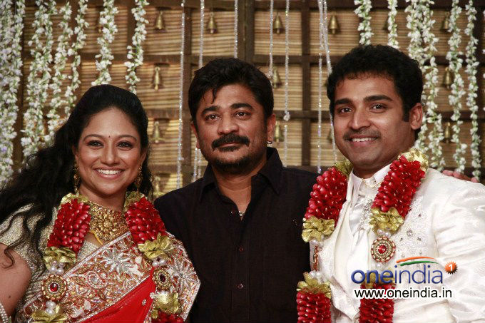 Choreographer Shobi and Lalitha Wedding Reception - Filmibeat
