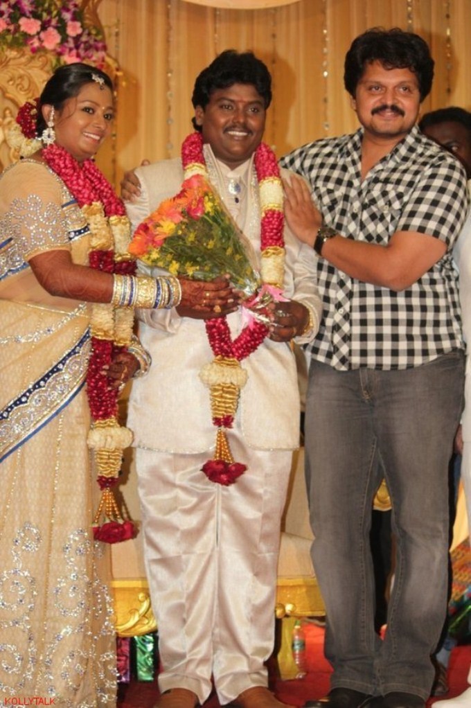 Actor Black Pandi Wedding Reception - Filmibeat