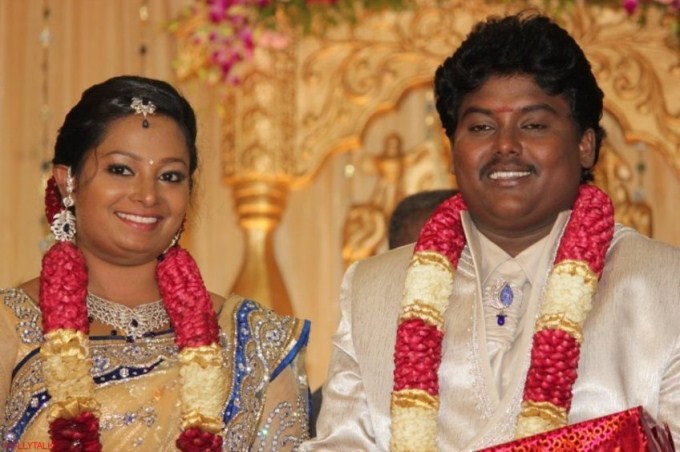 Actor Black Pandi Wedding Reception - Filmibeat
