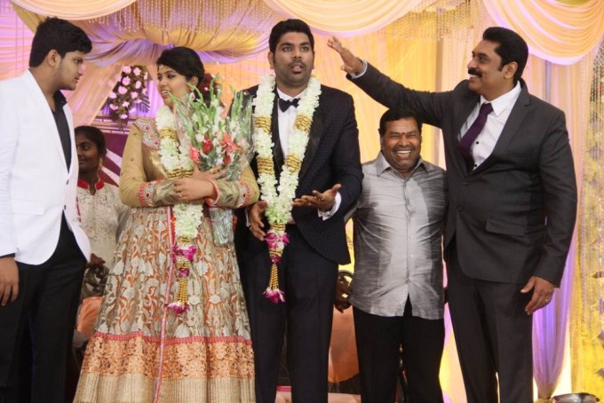 Ajay Ratnam Son Wedding Reception - Filmibeat