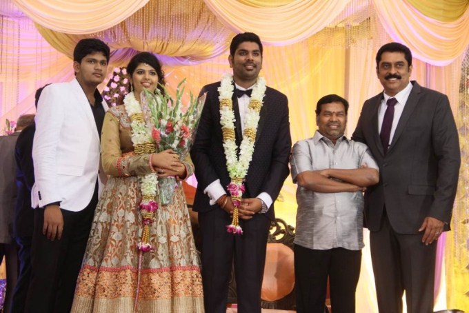 Ajay Ratnam Son Wedding Reception - Filmibeat
