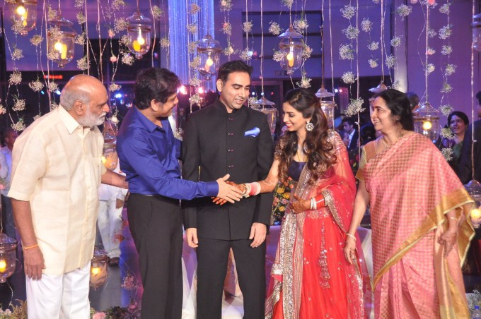 Raghavendra Rao Son Wedding Reception - Filmibeat
