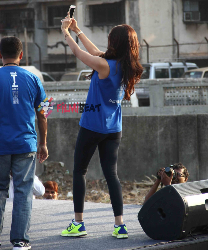 Shilpa Shetty Flag Off Max Bhupa's Walk For Health - Filmibeat
