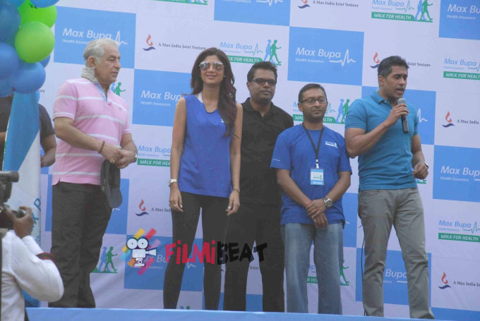 Shilpa Shetty Flag Off Max Bhupa's Walk For Health - Filmibeat